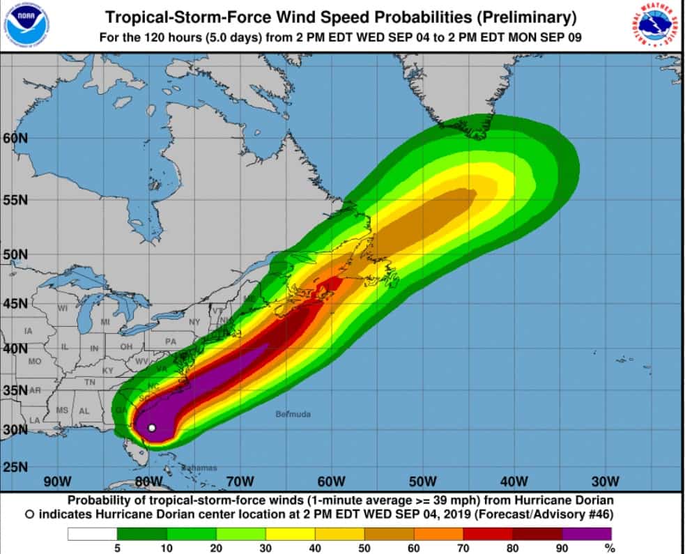 UPDATE: Bay Braces for Dorian's Impact | Chesapeake Bay Magazine